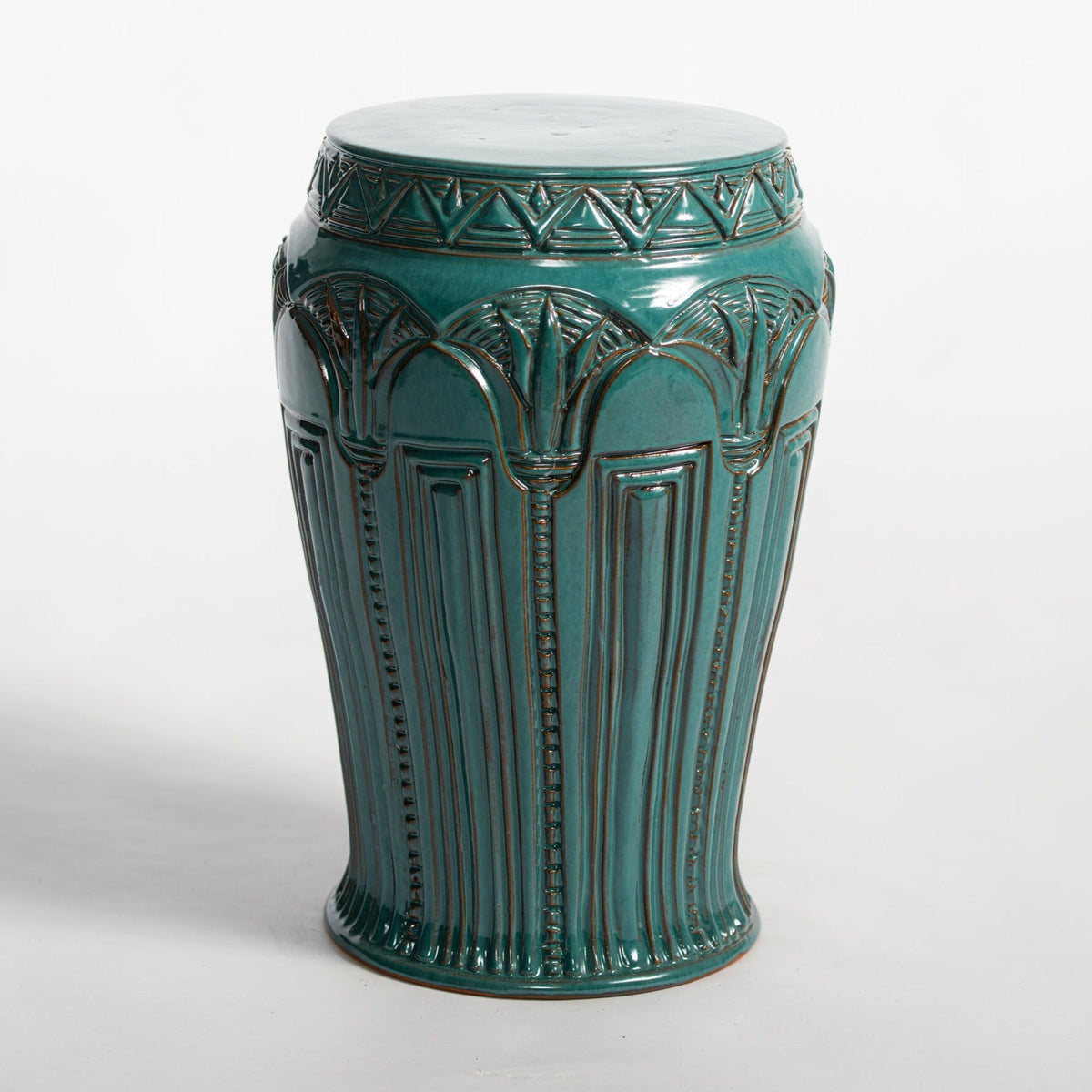 Eternal Lotus Stool | Pottery Stool | Stools — Ellie Home