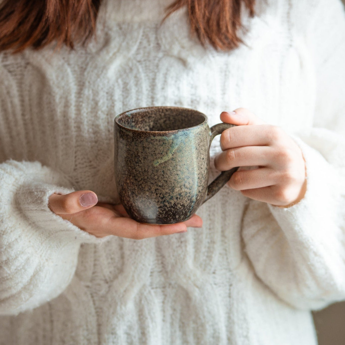 Earthy Cylinder Mugs | Coffee mugs egypt | Pottery Mug — Ellie Home